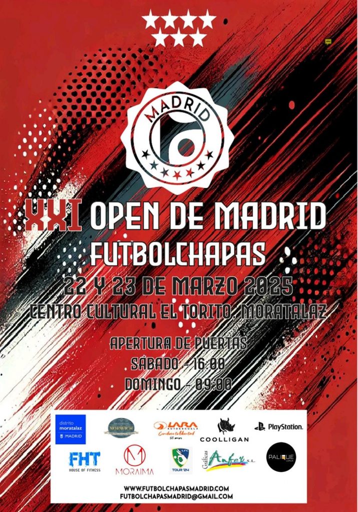 El XXI Open de Madrid de Futbolchapas: Un Clásico que Vuelve con Fuerza ...